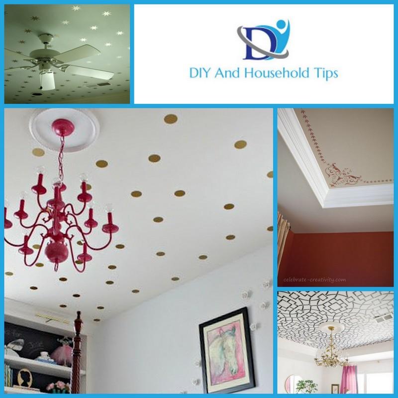 DIY And Household Tips: How To Stencil A Ceiling: 9 Easy And Stylish DIYs