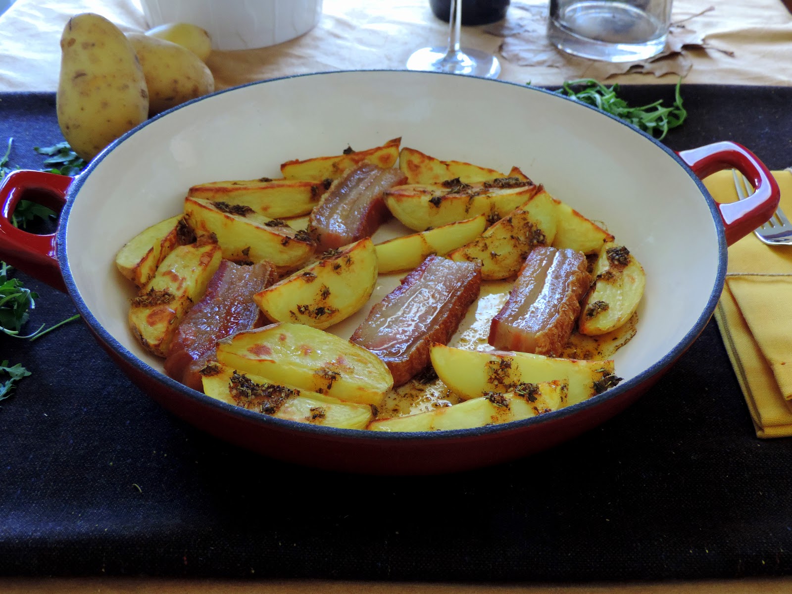 Torreznos con Patatas - Cocinando con las Chachas