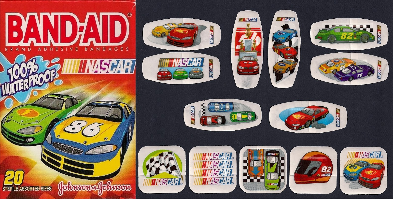Band-aid Collection.: Nascar