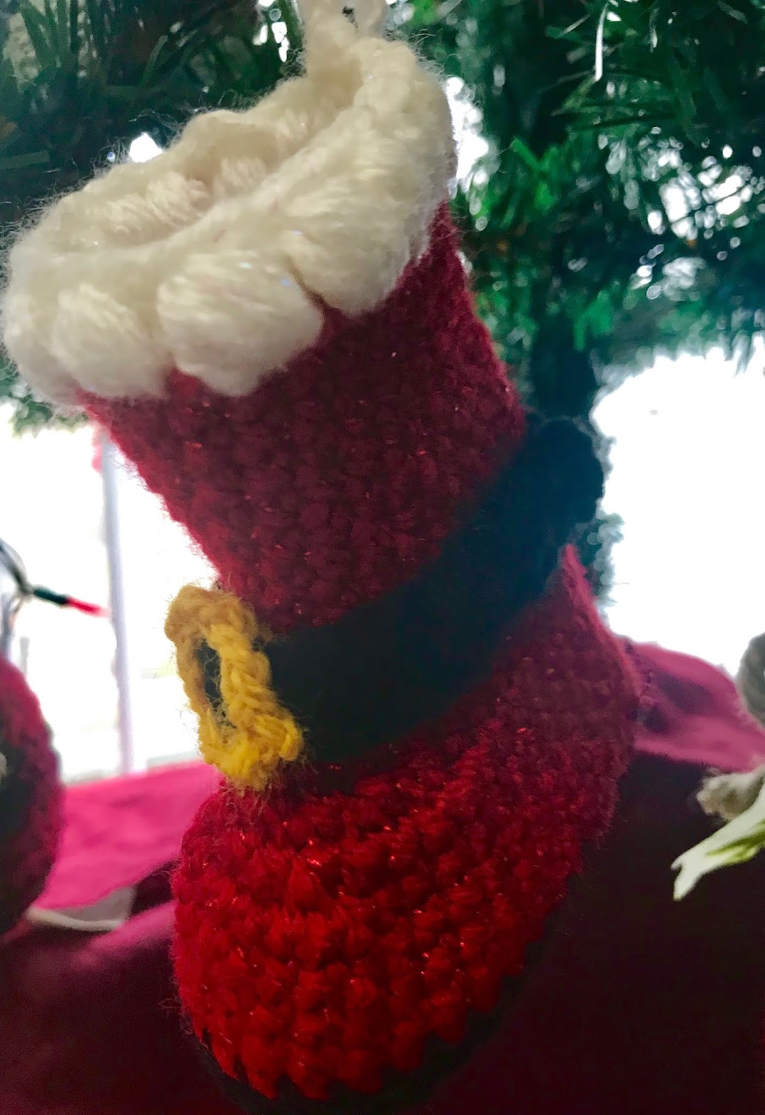 Reny's Place....: Christmas Santa Boot Crochet Ornament, Gift, Favors