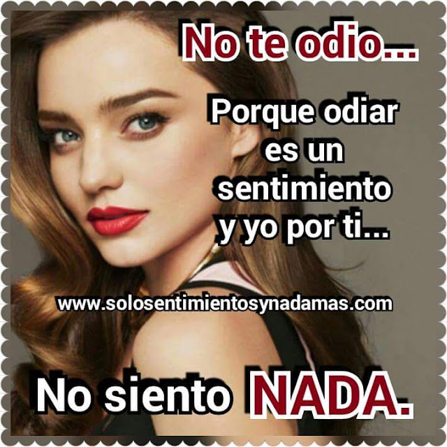 No te odio... - Solo sentimientos y nada mas