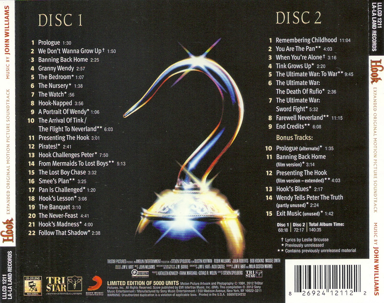 LE BLOG DE CHIEF DUNDEE: HOOK Expanded Original Motion Picture ...