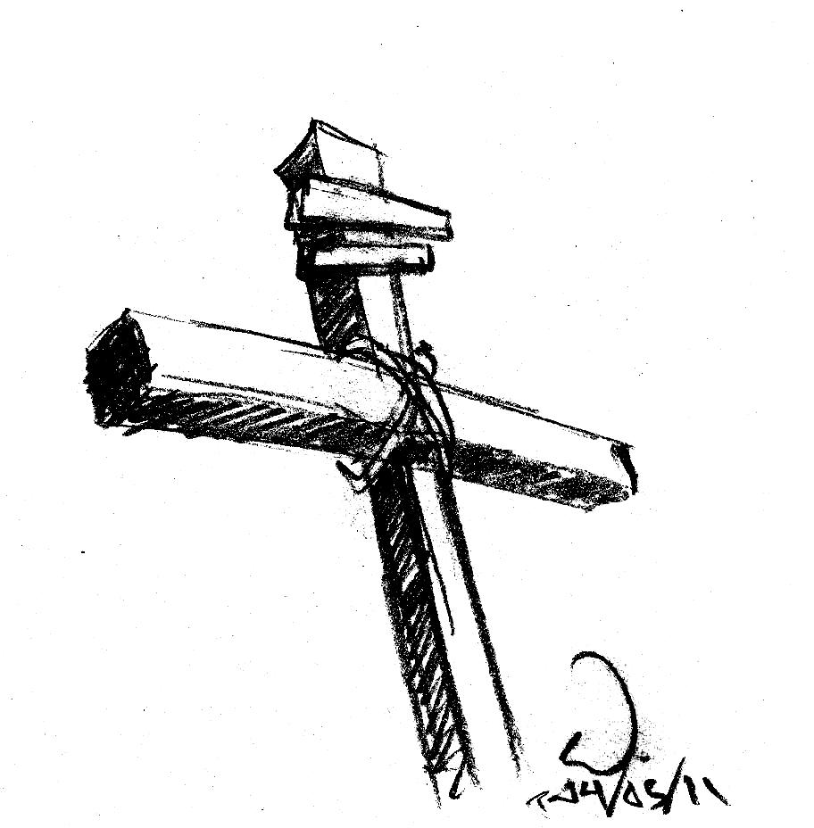 Rugged Cross Drawing