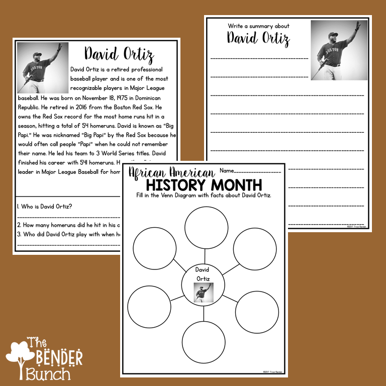 The Bender Bunch: Modern Day African American History Month Unit