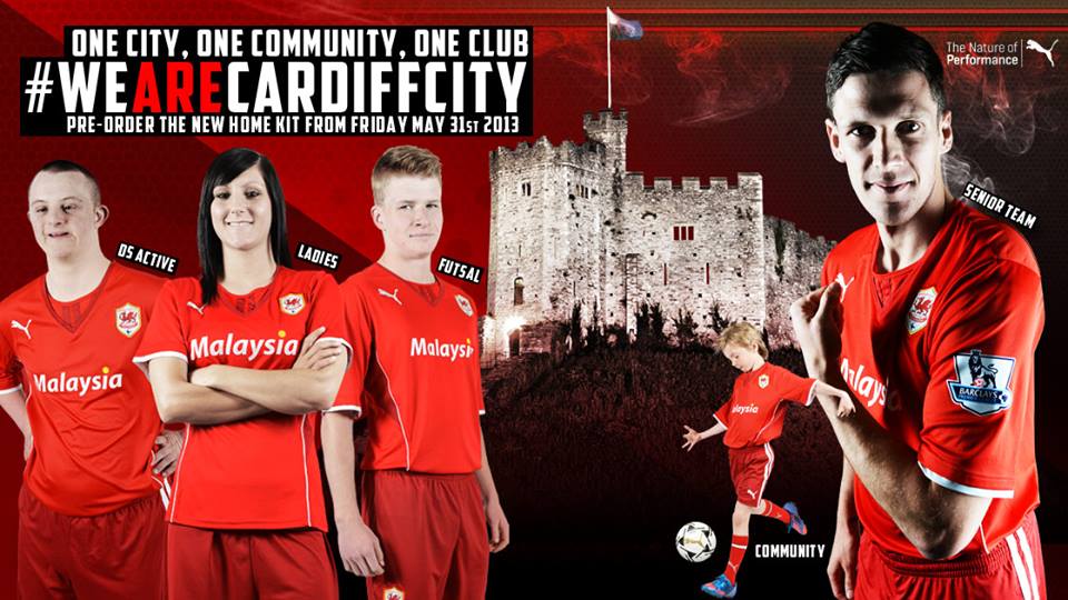 Cardiff City 13-14 (2013-14) Home Kit Released - Footy Headlines