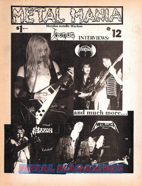 METAL MAGAZINES: METAL MANIA (USA)