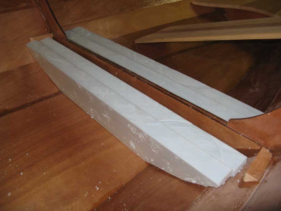 Building a Northeaster Dory: Floatation blocks
