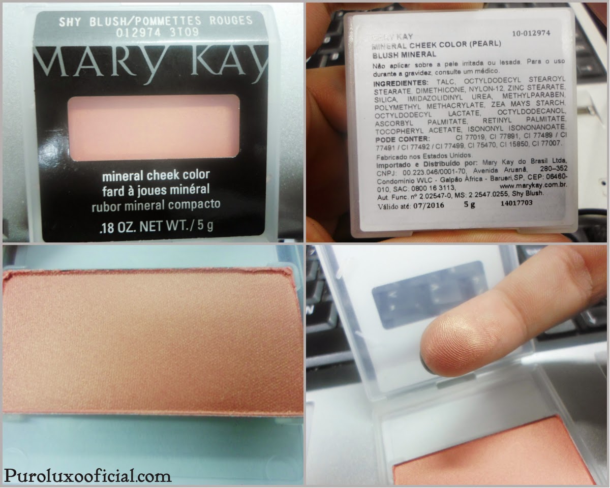 Puro Luxo Oficial: Resenha - Blush Shy da Mary Kay