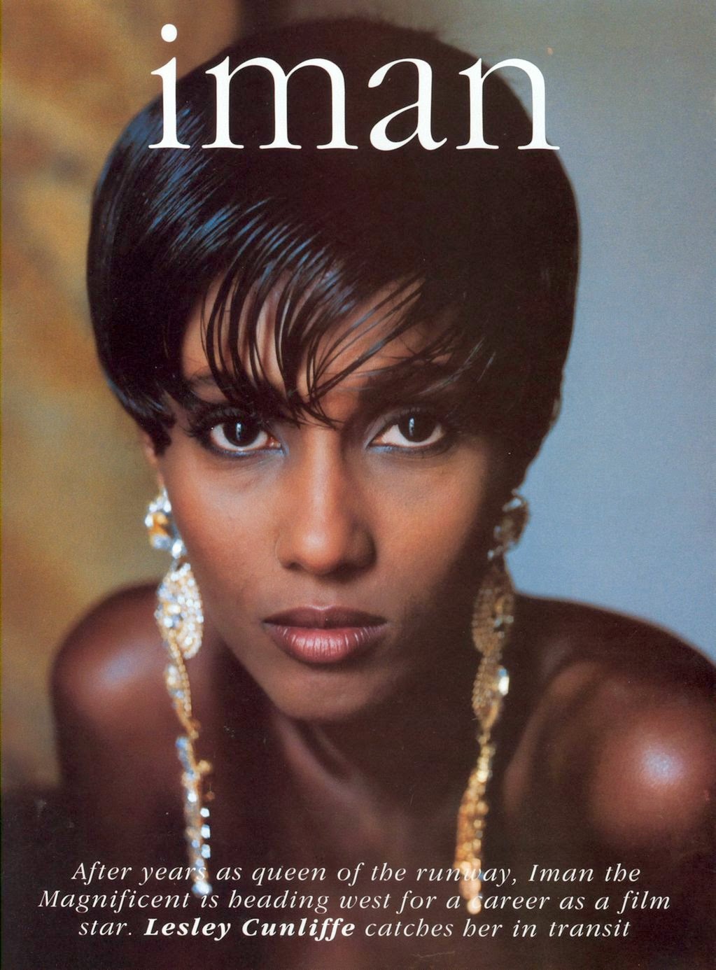 Models of Color: Vogue US October 1989: Iman