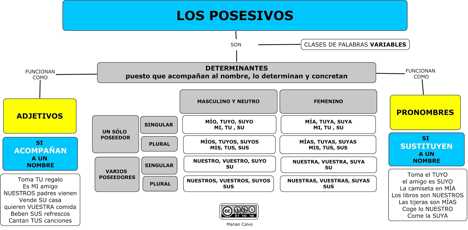 ESENCIAS MORFOLÓGICAS: POSESIVOS