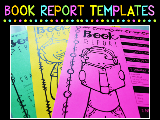 Funny Miss Valérie: Book Report Templates