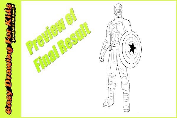 How to Draw Captain America Easy | Drawing Course for Beginners