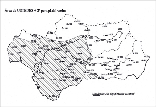 Geografía Lingüística : ATLAS LINGÜÍSTICO Y ETNOGRAFICO DE ANDALUCIA (ALEA)