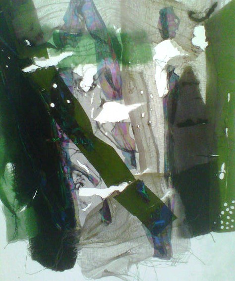 Miriam Ward Textiles: A Fun Day Layering and Distressing Fabrics!