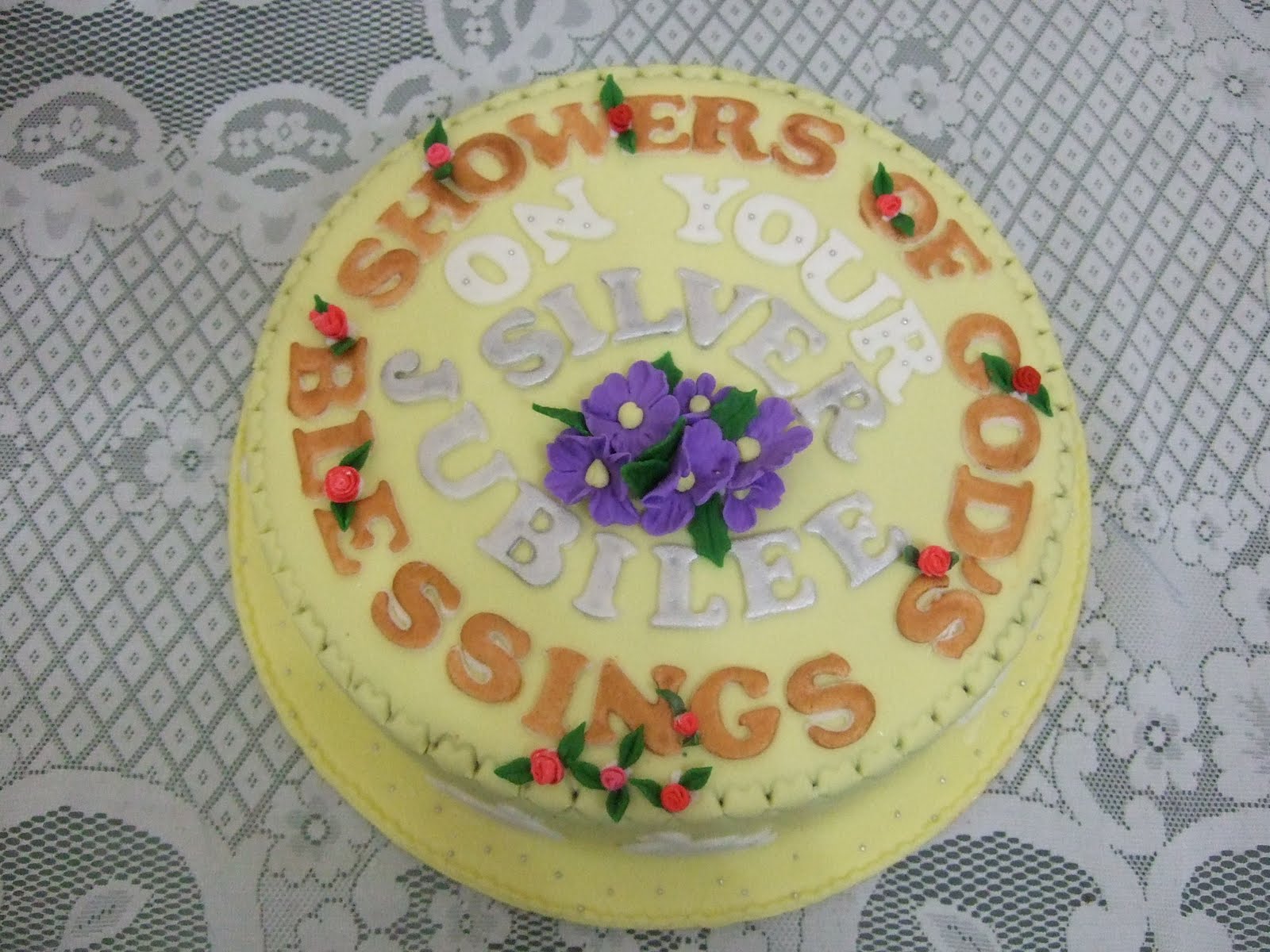 homemade fondant cakes: 3 tiers Swan Christenng Wedding Anniversary Cakes