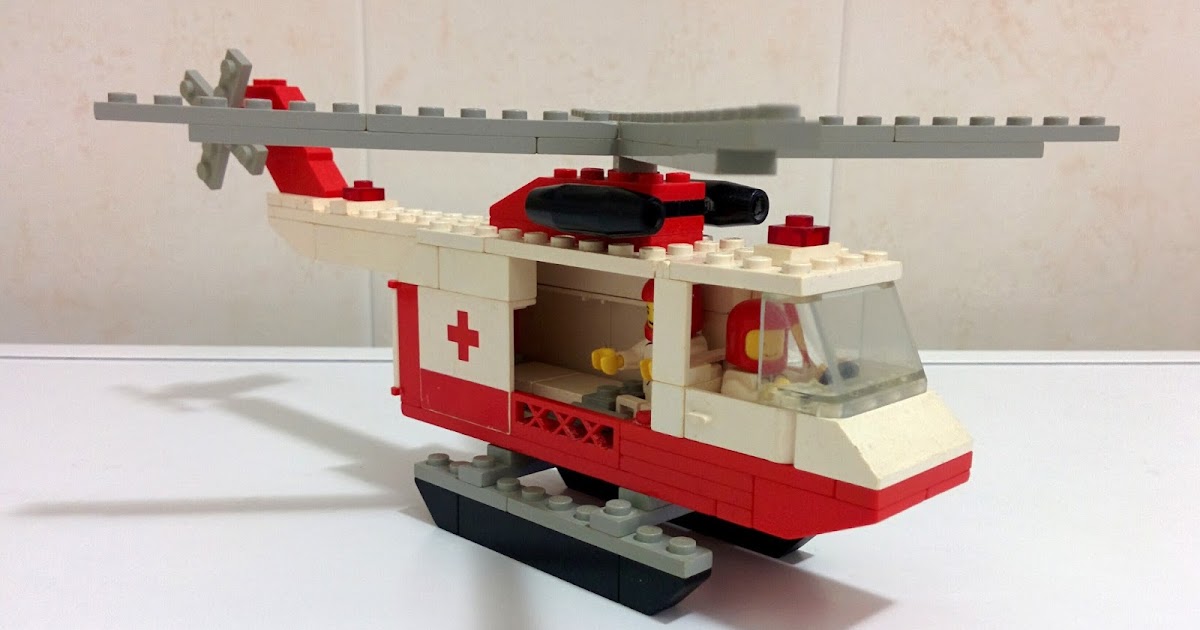 lowcuras: LEGO set 6691 elicottero Croce Rossa - Red Cross helicopter