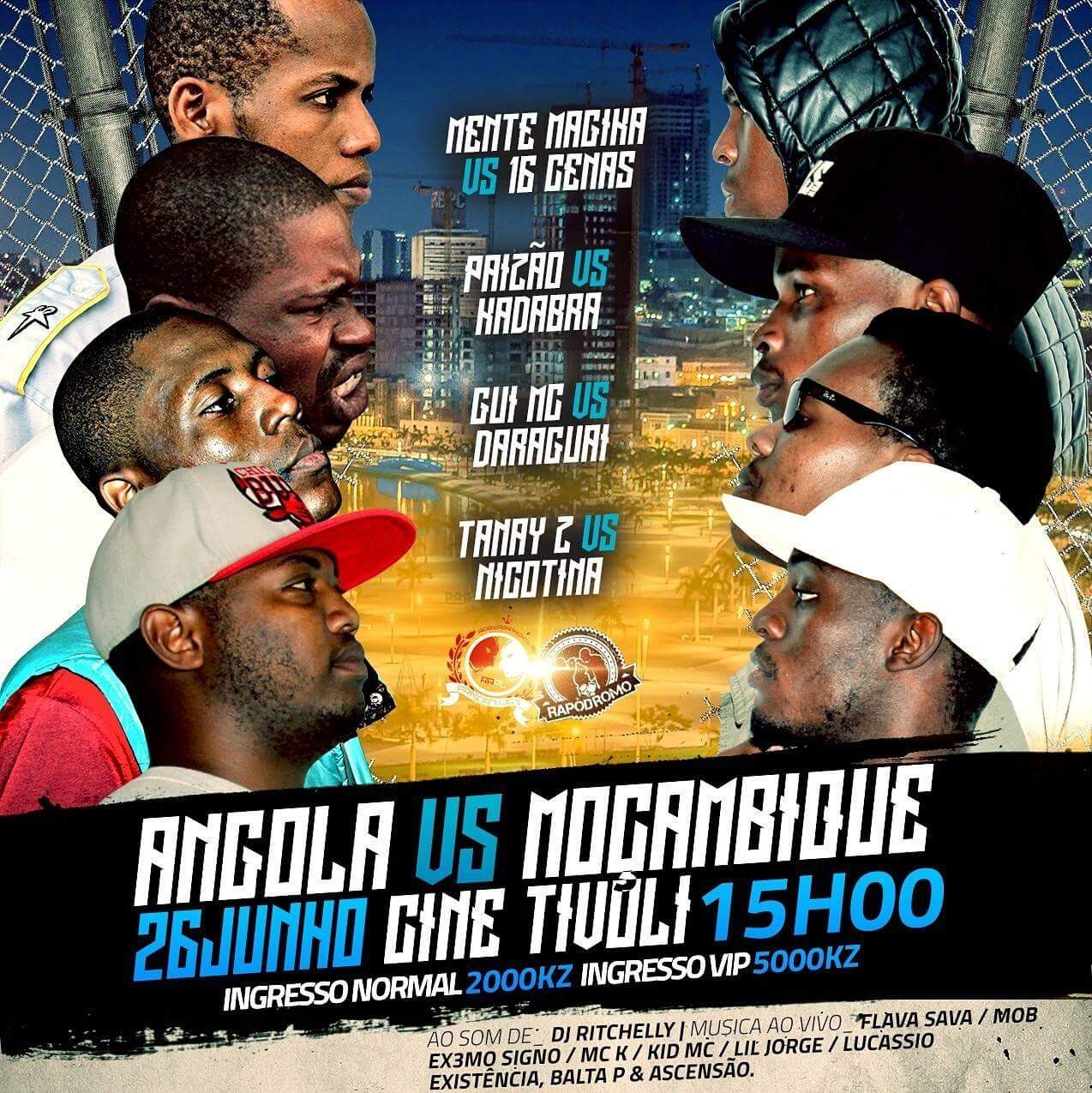 O Melhor do Hip-Hop Moz: Angola Vs Moçambique