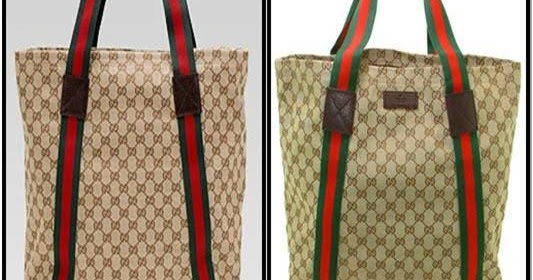 How to spot counterfeit and authentic Gucci goods.