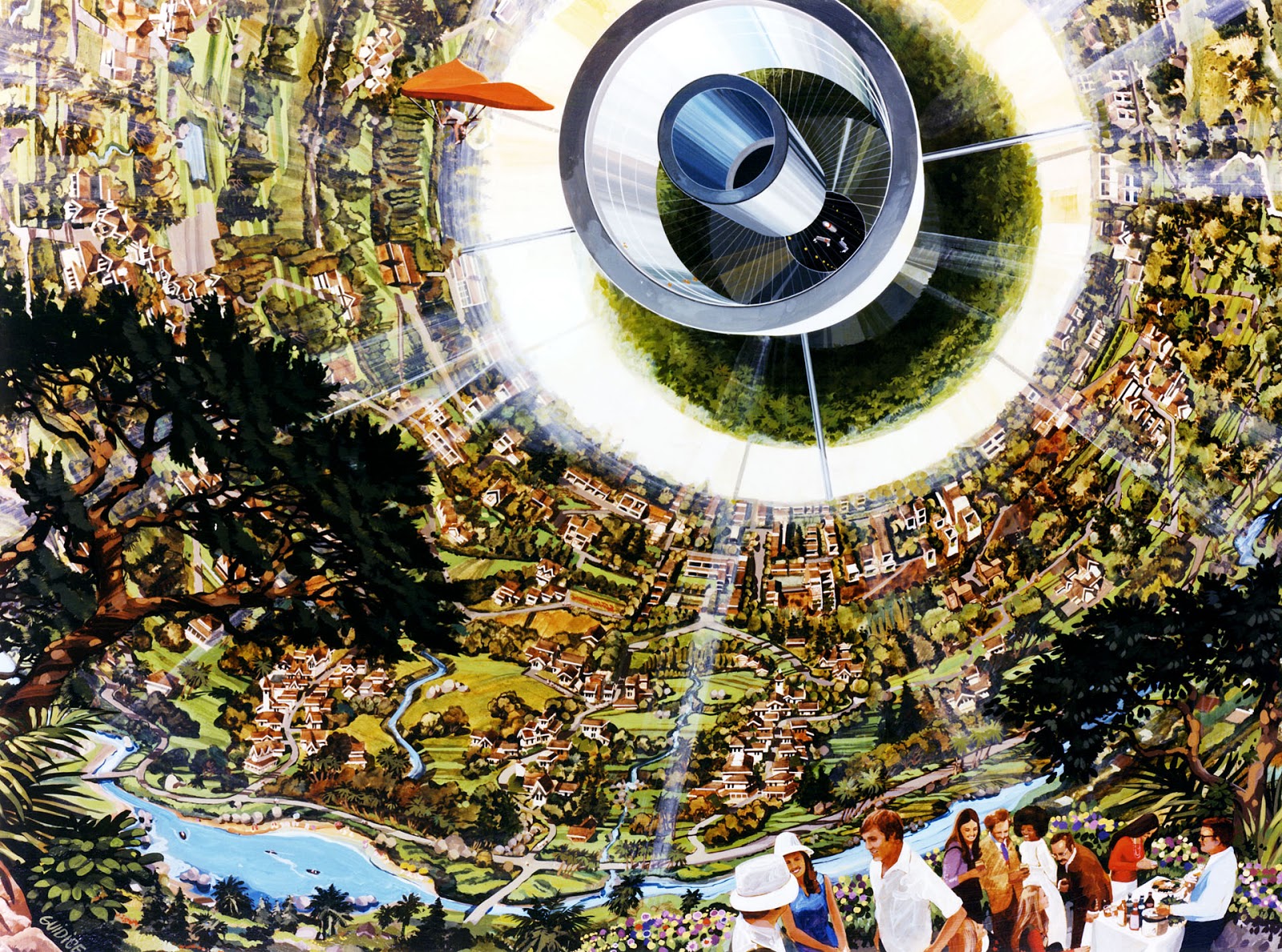 Appendage: NASA - 1970s Space Colony Art