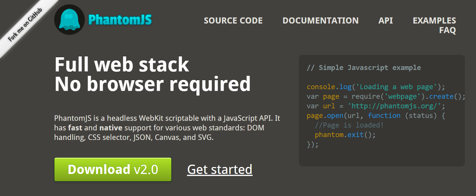 Phantomjs Headless Webkit With Javascript Api Bramus
