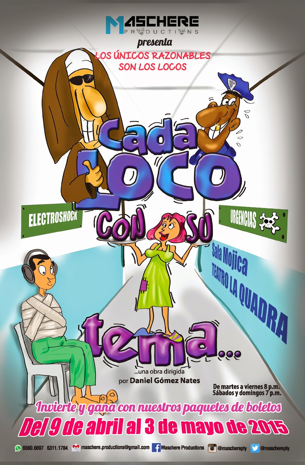 Presentarán en Panamá la obra "Cada loco con su tema". - Fragata Cultural