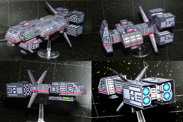 Papercraft Starships for Tabletop Gaming