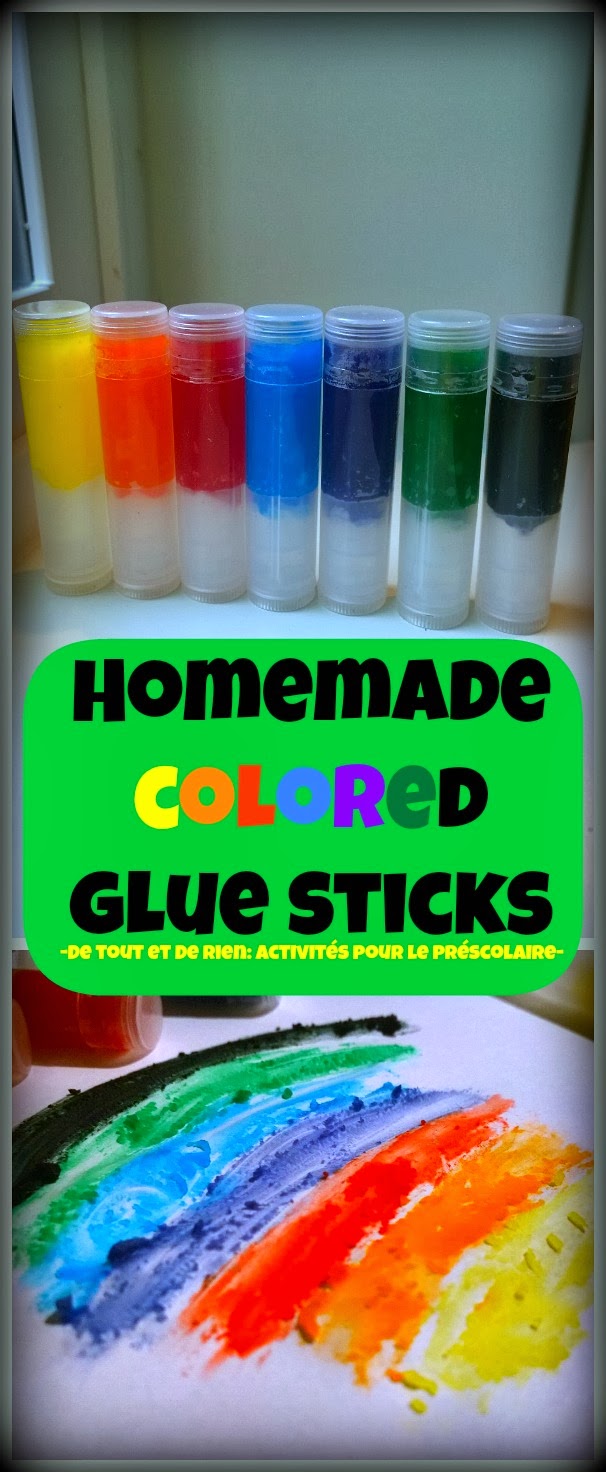 De tout et de rien: Activités pour le Préscolaire: Homemade colored ...