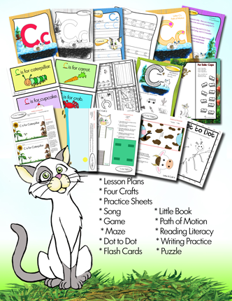 Glimmercat Education: Letter of the Week Packet for C : FREE