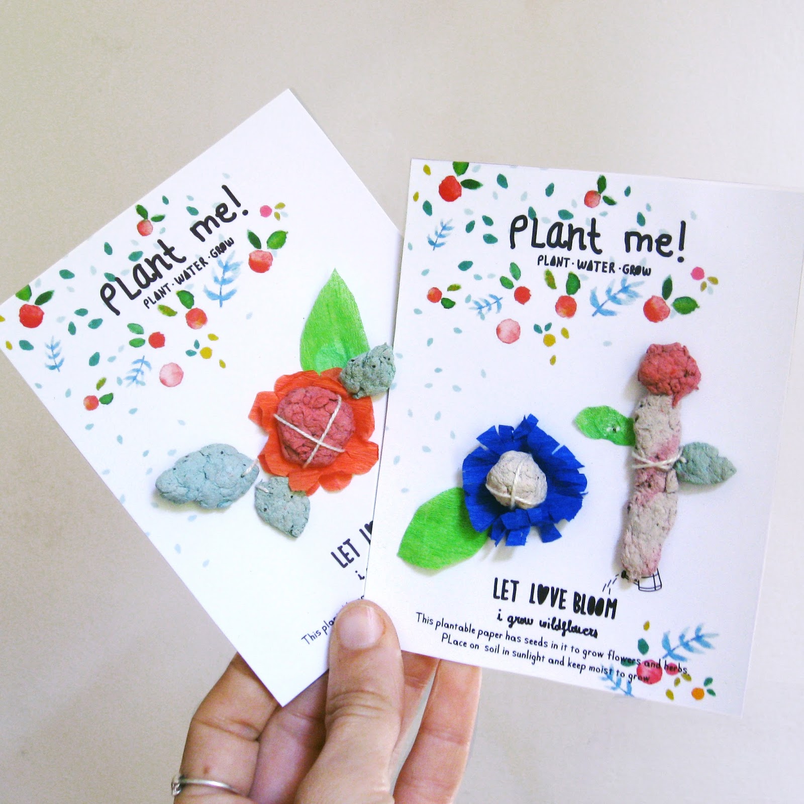 misako mimoko: DIY Plantable Seed Paper Cards