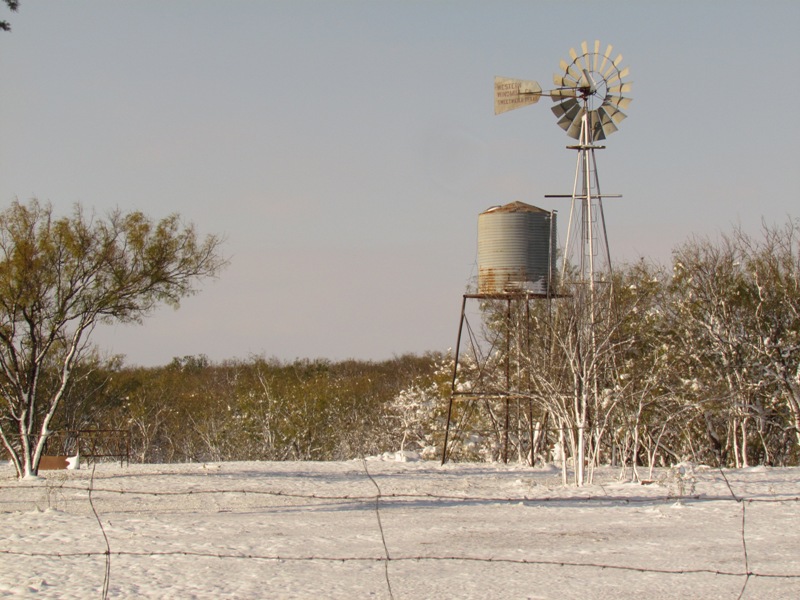 The Hawk's View: Winter Finally Arrived in Fluvanna, TX