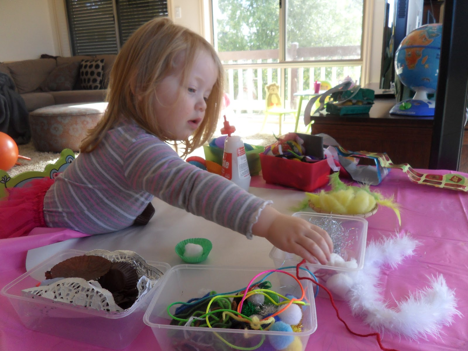 Learn with Play at Home: Free Play with Craft and Recycled materials