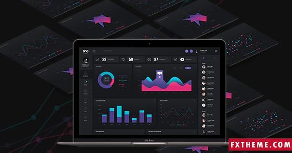 Emmett Mack One - Admin Dashboard UI Kit dashboard flat interface kit