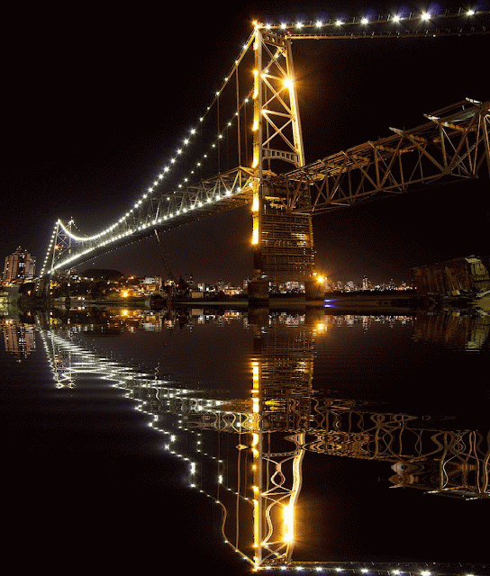 SÓ GIFs. ╬╬ ╬╬ ╬╬ ╬╬ ╬╬ : Ponte Hercílio Luz - Florianópolis - SC.