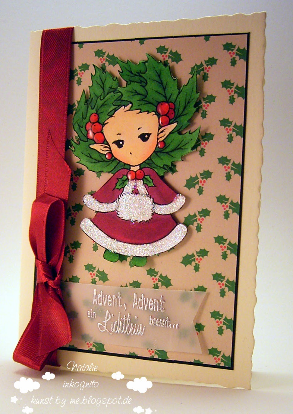 INKognito ~ Cards by Natalie: Ilexkarte (Holly card)