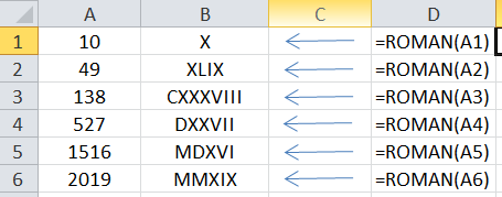 Konversi ke dan dari Angka Romawi - ExcelPix