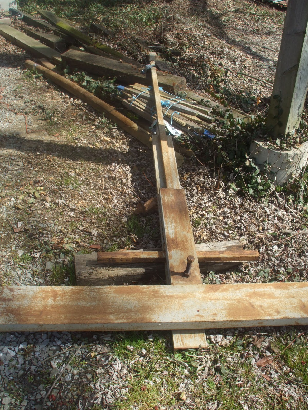 Notes from the Farm: The homemade boom for front end loader (FEL)