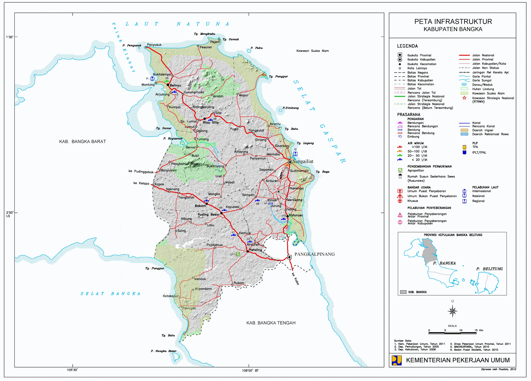 Peta Kota: Peta Kabupaten Bangka