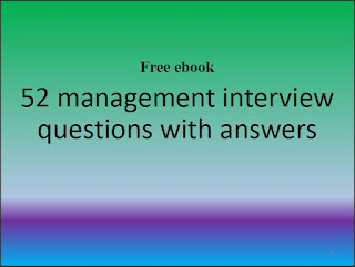 52 Management Interview Questions with Answers