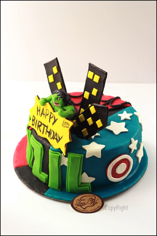 Welcome to Teawe's blog: Hulk Cake