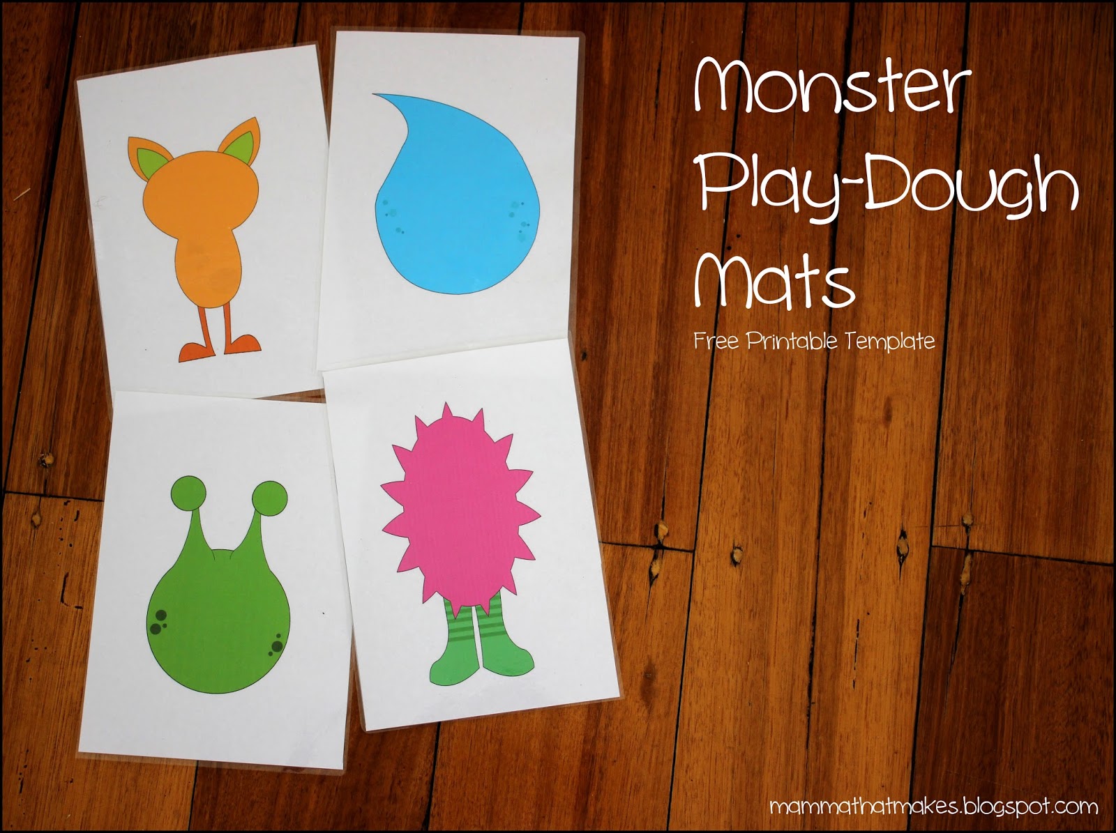 Mamma That Makes: Monster Play Dough Mats