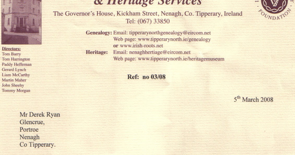 Ryan Bawn Family Tree: "Ryan" Documents