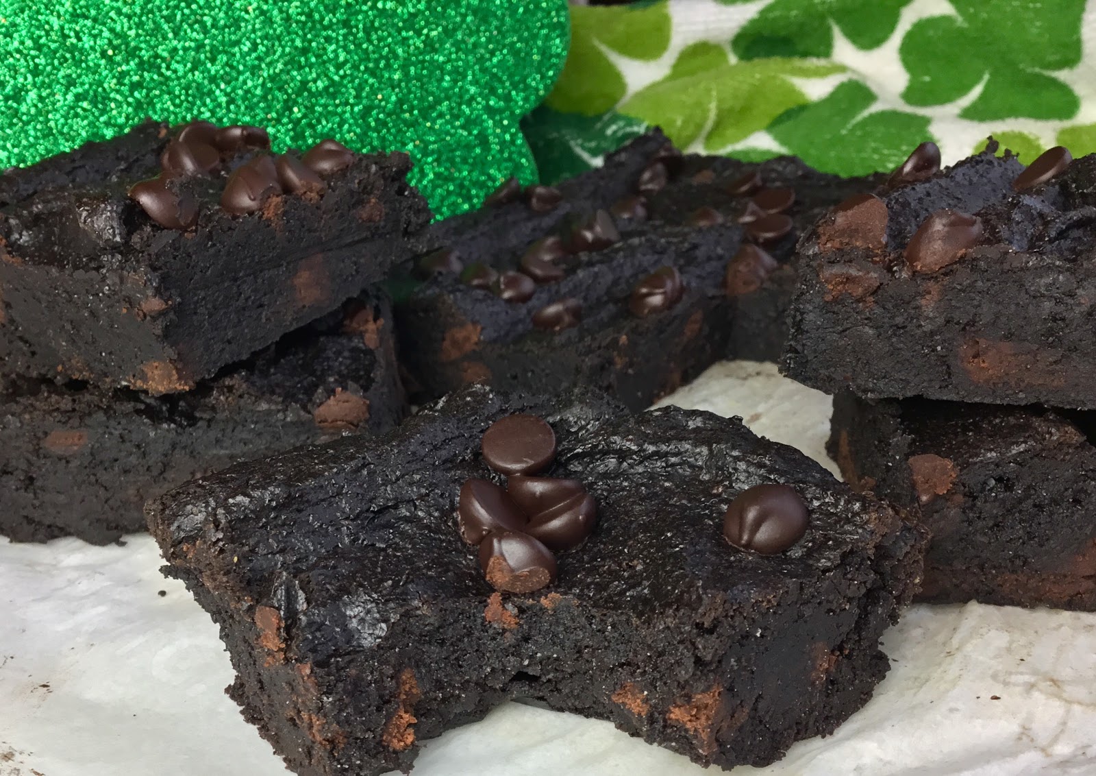 Food Fitness by Paige: Special Dark Shamrock Brownies