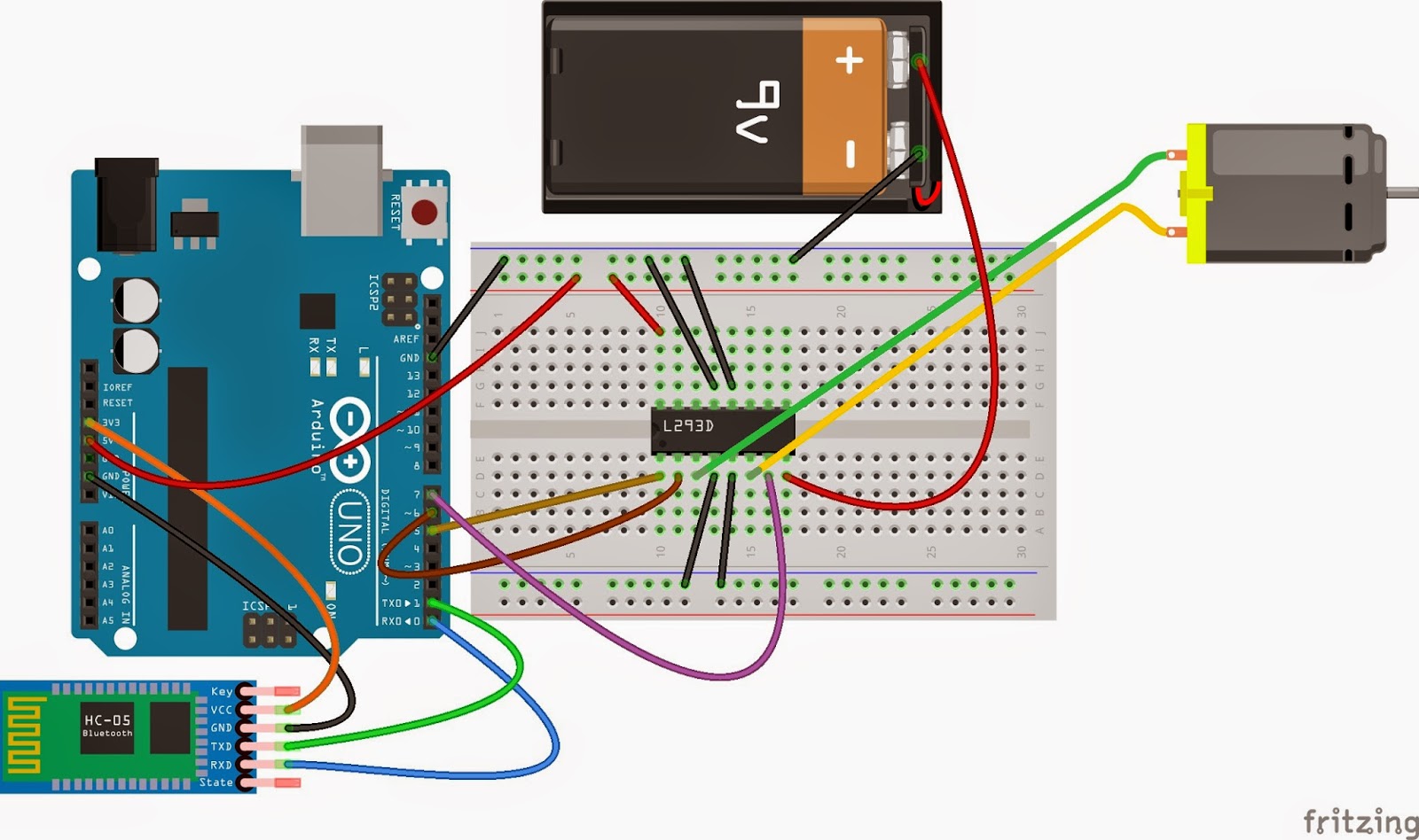 Arduino And C Bluetooth Bağlantısı Ile Dc Motor Kontrol Etme Elektrik Elektronik Projeleri
