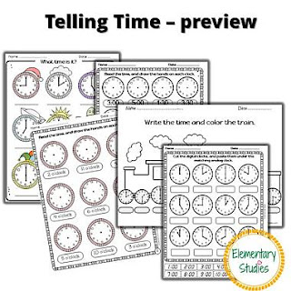 Elementary Studies: Telling Time to the Hour and Half Hour