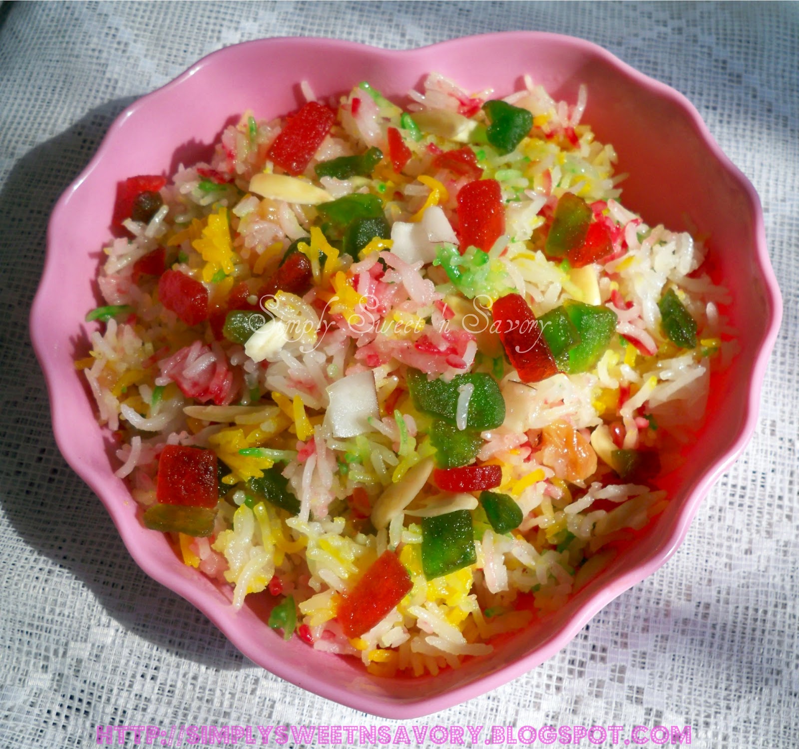 Simply Sweet 'n Savory: Qaus-e-qazah or Rainbow Zarda