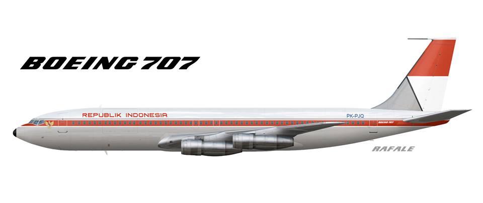 AIRPLANE SCALE MODELKIT: Boeing 707