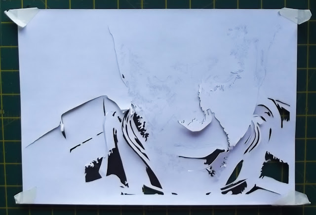 Crayons: Papercut Art: Iron Man (Tutorial)