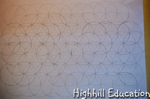 Highhill Homeschool: Geometric Design - Seven Circle Grid Patterns