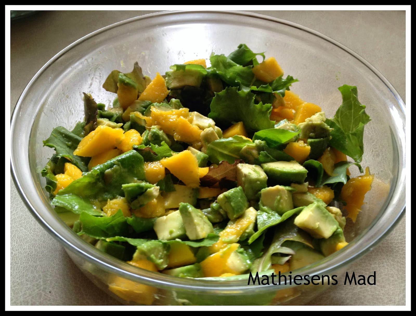 Avocado mango salat - Mathiesens Mad