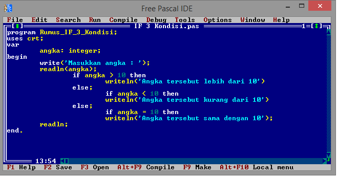 Menggunakan Pernyataan IF, THEN, dan ELSE dalam Bahasa Pemrograman Pascal